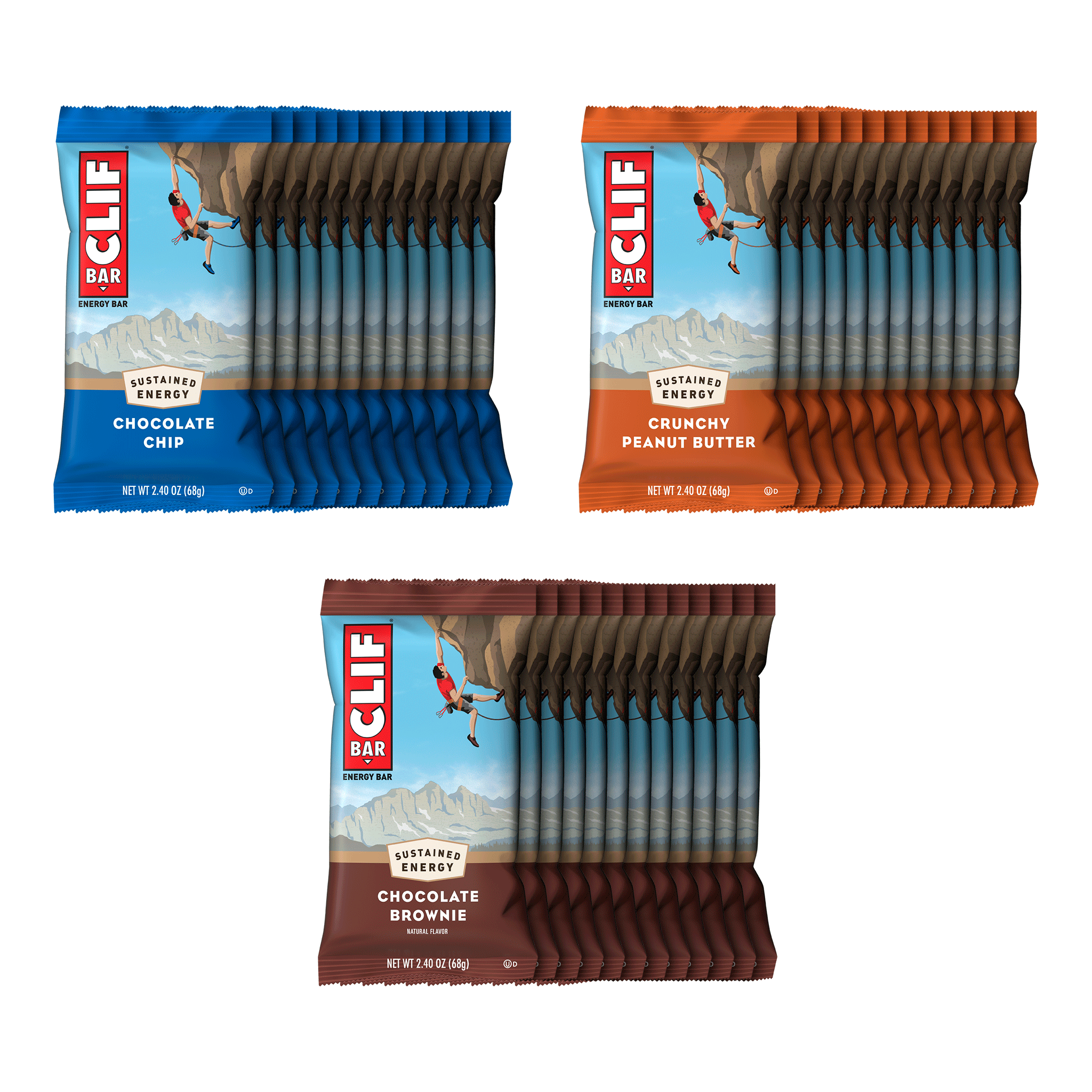 CLIF BAR® Top Sellers Variety Pack, 36 Bars – Builtathletics.com