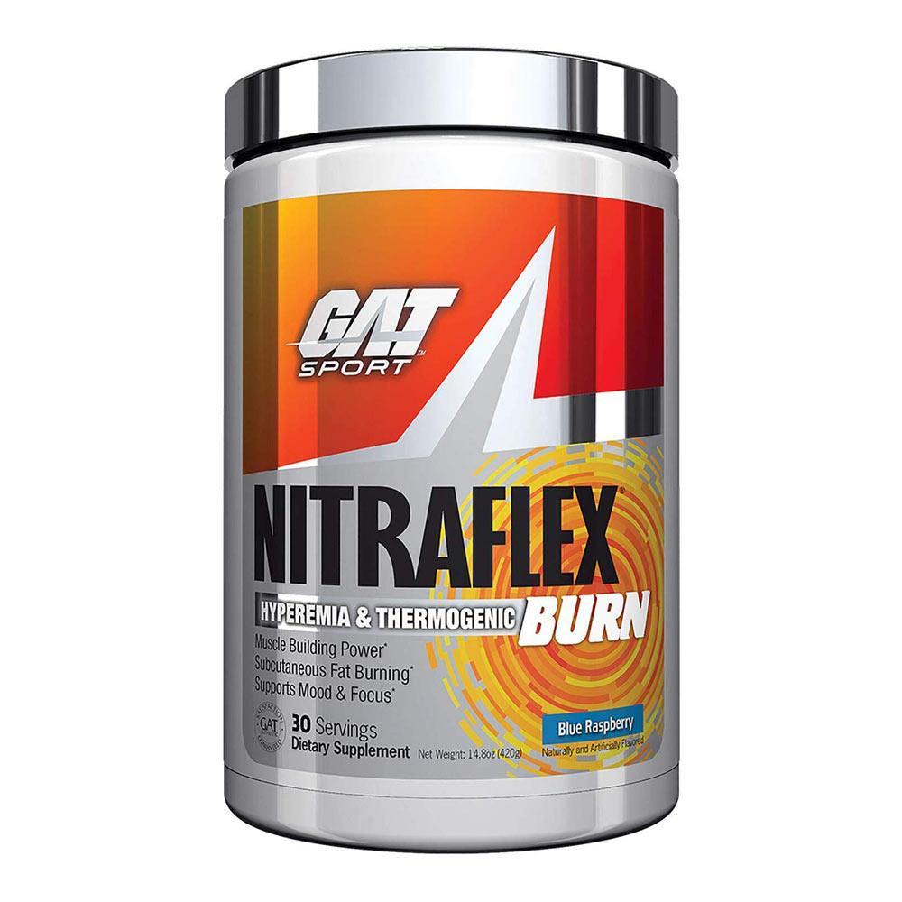 GAT Nitraflex Burn Blue Raspberry 30 Servings – Builtathletics.com