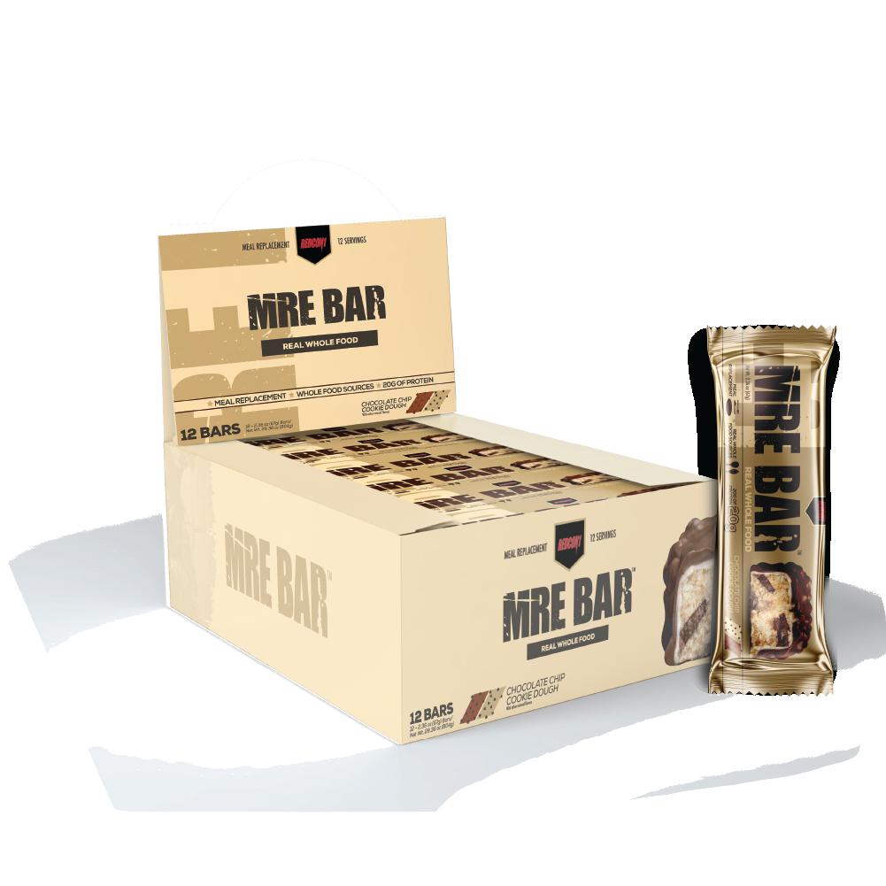 REDCON1 MRE BAR 12ct Chocolate Chip Cookie Dough – Builtathletics.com